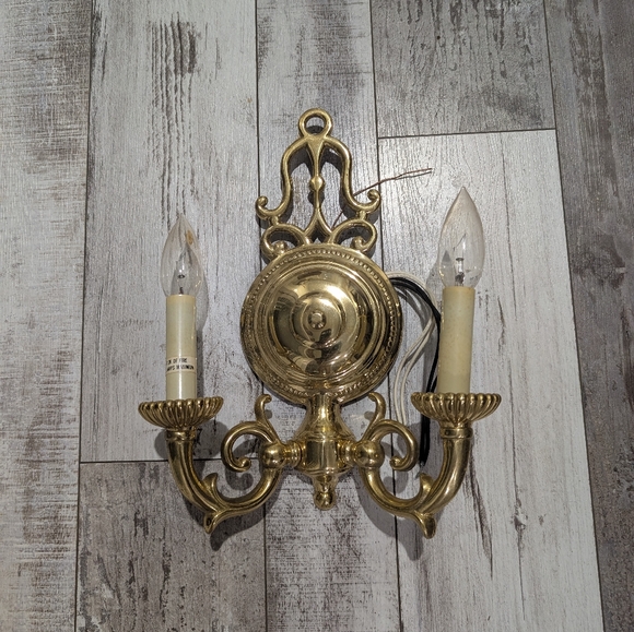 Accents | Federal Federalist Light Brass Sconce With Wiring | Poshmark